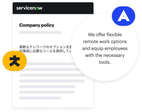 Deliver global service in local languages with ServiceNow